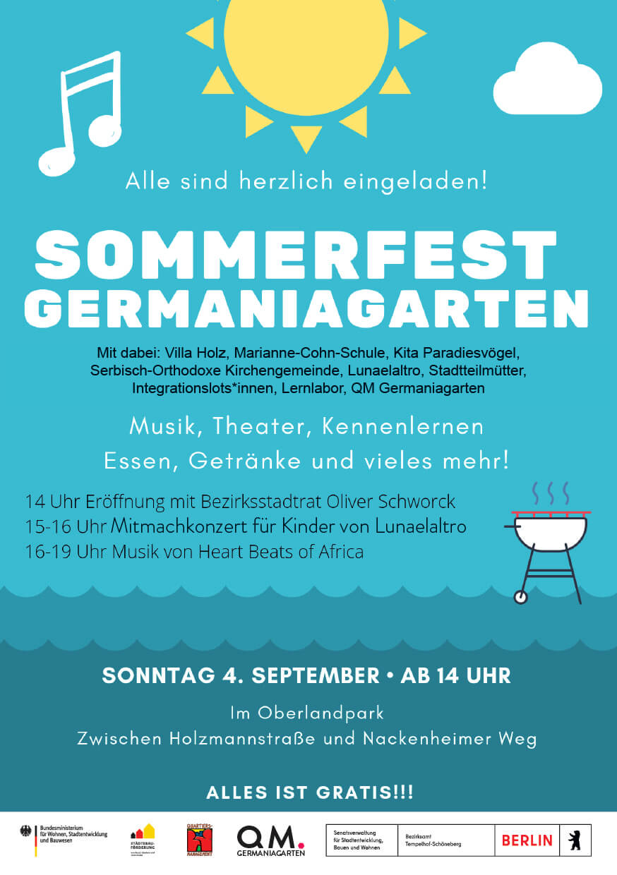 Einladung zum Sommerfest am 4. September im Oberlandpark - Српска православна црква Берлин